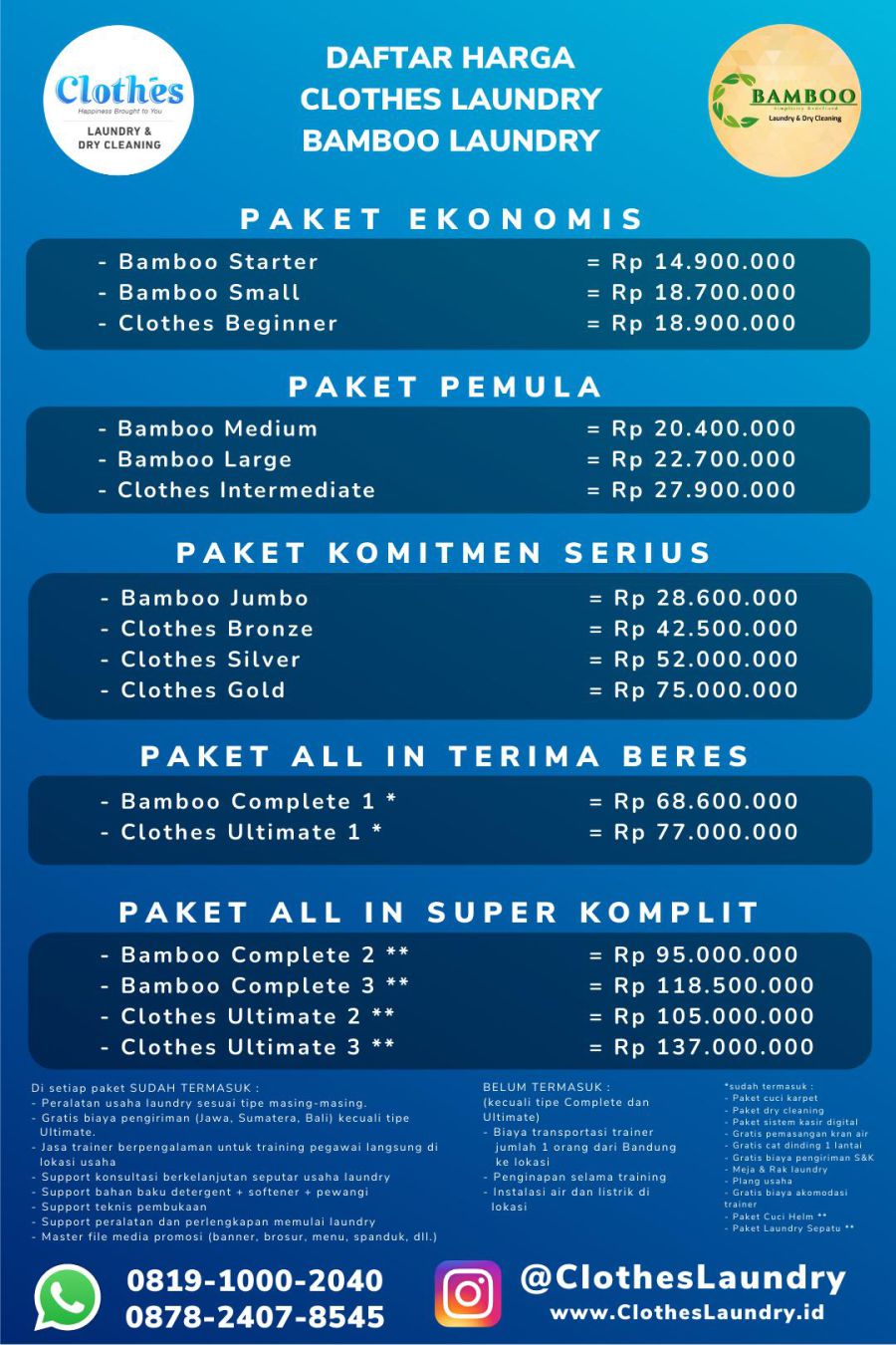 Franchise Clothes Laundry